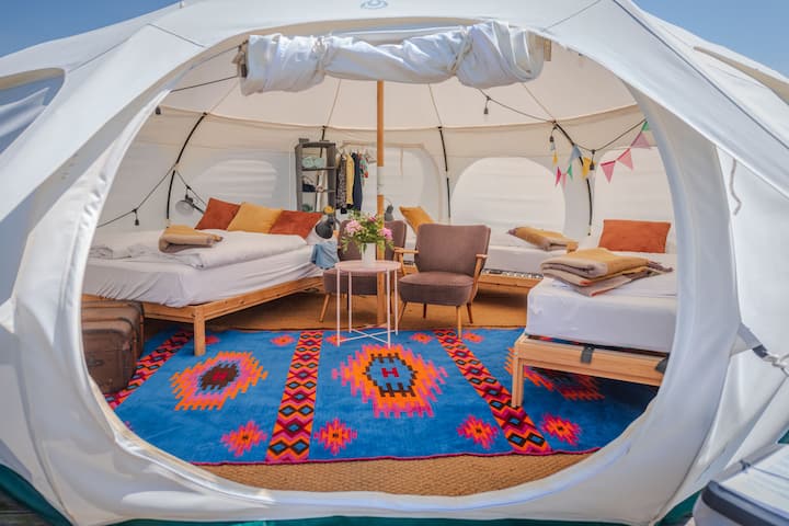 Elise: Glamping Tent In The Countryside For Four - Kellenhusen