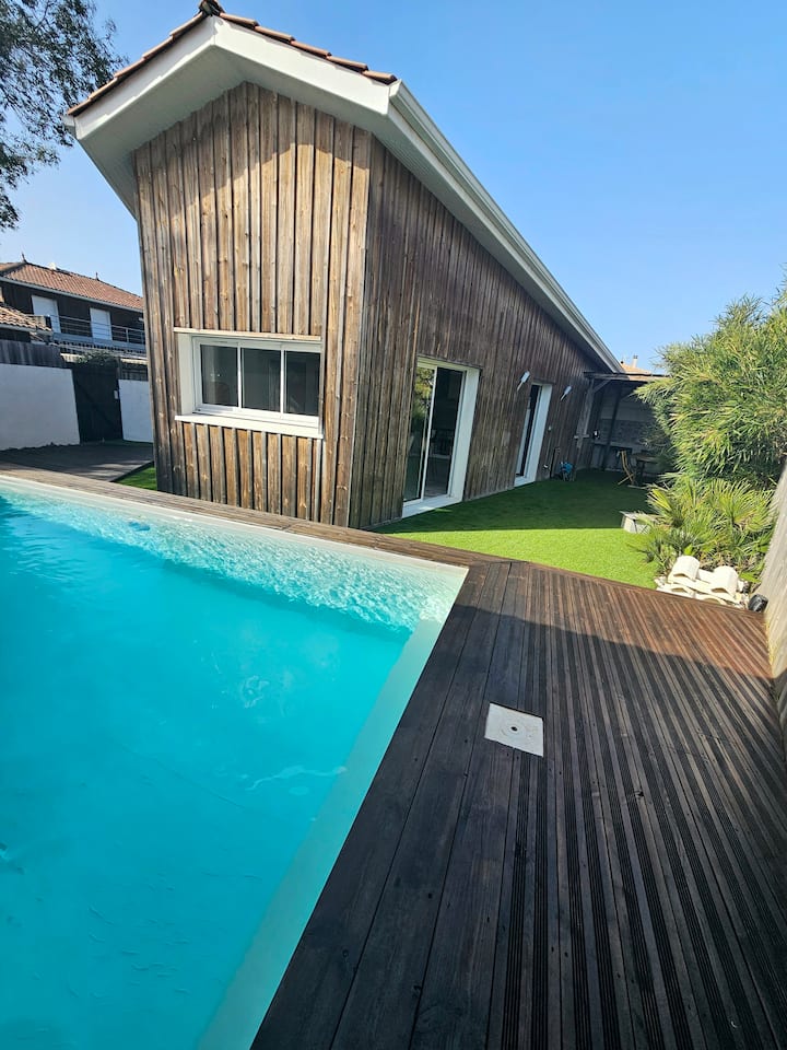 Maison Avec Piscine Chauffée Et Terrasse Ombragée - La Teste-de-Buch
