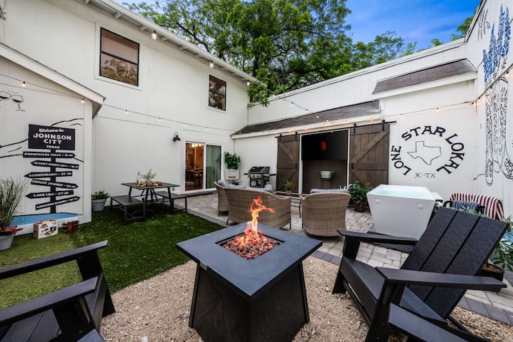 Wine Trail Retreat W/ Fire Pit, Cold Plunge, Dt Jc - Johnson City, TX