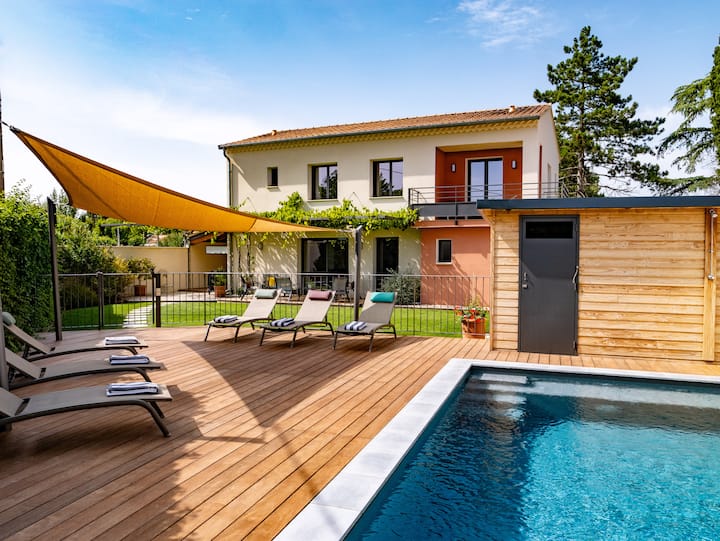 Magnifique Gîte Avec Piscine 4 Chambres 4 Sdb - Cavaillon