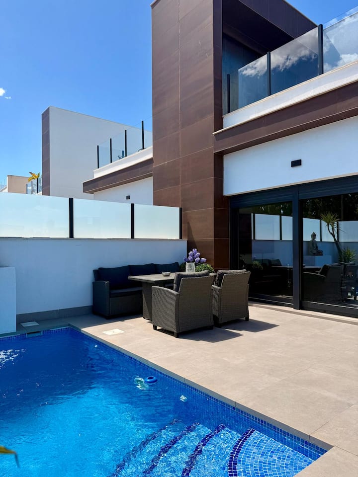 Belle Villa Moderne Avec Piscine Privée Et Jacuzzi - Catral