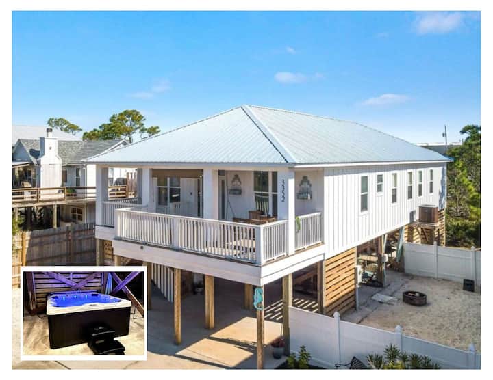 Sea Glass Cottage W/ Hot Tub, 4b/4b, Sleeps 14. - Orange Beach, AL