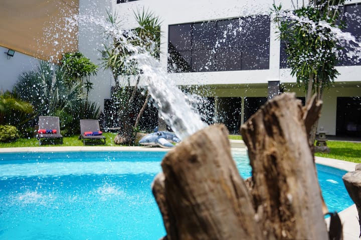 Lujoso Amplio Alberca Y Jacuzzi | Temixco Burgos - Temixco