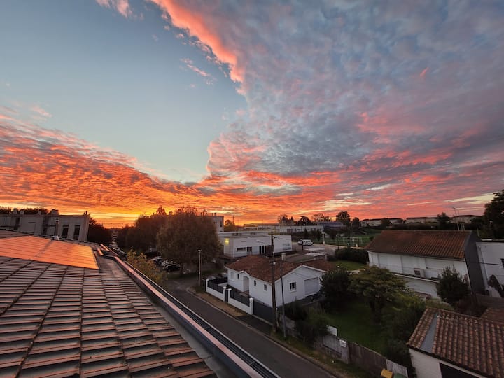 Ravissant T3 / Terrasse Plein Sud / Clim / Oiseaux - Pessac