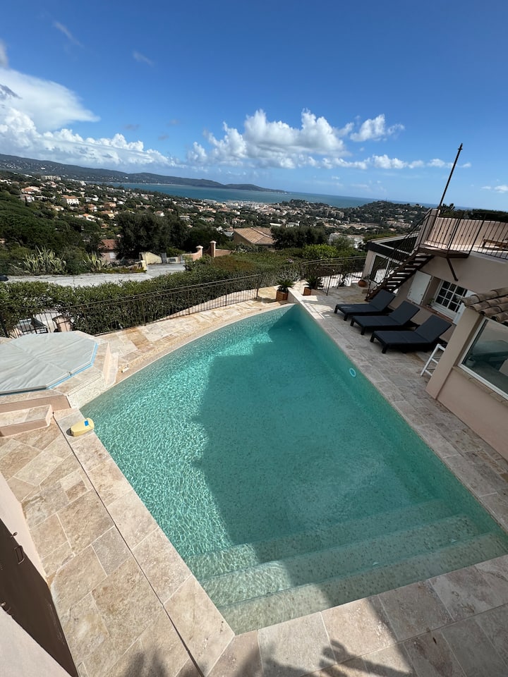 Superb Villa Sea View Heated Private Swimming Pool With Overflow Sea View Jacuzzi - Hyères
