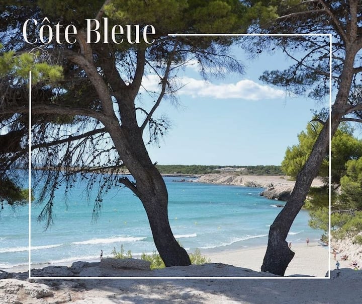 Près Des Plages De Sable, Charmant Haut De Villa - Martigues