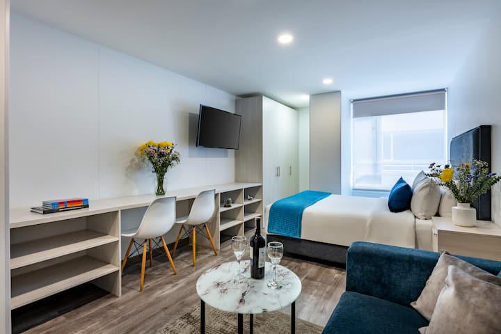 Cozy Loft In Downtown W/ Fast Wifi, Cowork & Gym - Bogotá