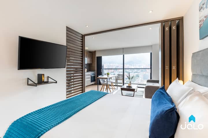 72hub By Jalo | Cozy Apt - Study Area, Gym & Pool - Bogota