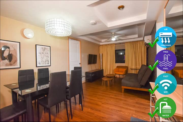 Walk To 3 Malls, Unlimited Fast Wifi, Powerful Ac - Quezon City