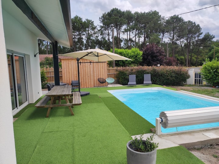 Maison Familiale à Lanton Sur Le Bassin D'arcachon - Audenge