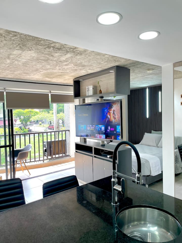 Loft Acogedor Con Espacios Comunes De Coworking - Cali