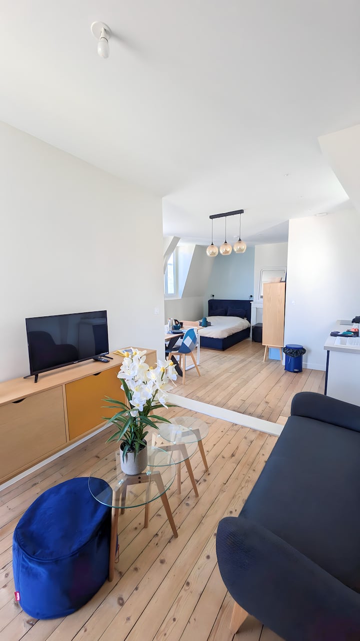 Il Nido 1, Studio Vue Mer à 50m De La Plage - Villers-sur-Mer