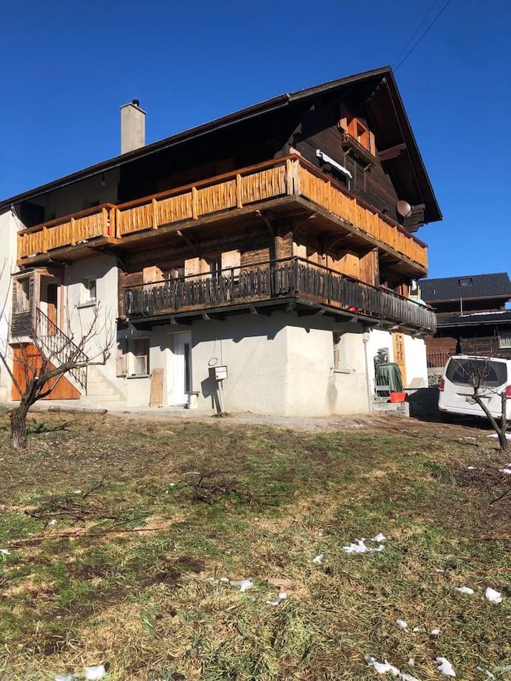 Ap Plein Pied Duplex,petite Terrasse,2p Parc Privé - Nendaz