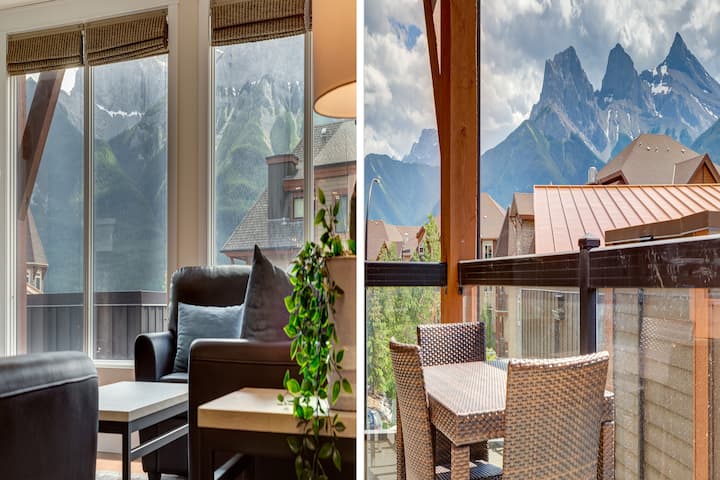 🏔Mountain View🏔 ⭐Pool+hot Tub⭐ Solara Resort 🍃 - Canmore