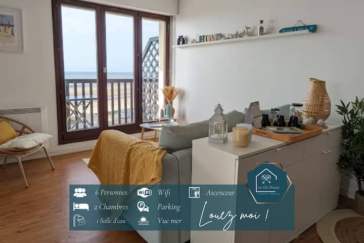 Cote Et Mer Superbe F3 Front De Mer, Wifi,parking - Villers-sur-Mer