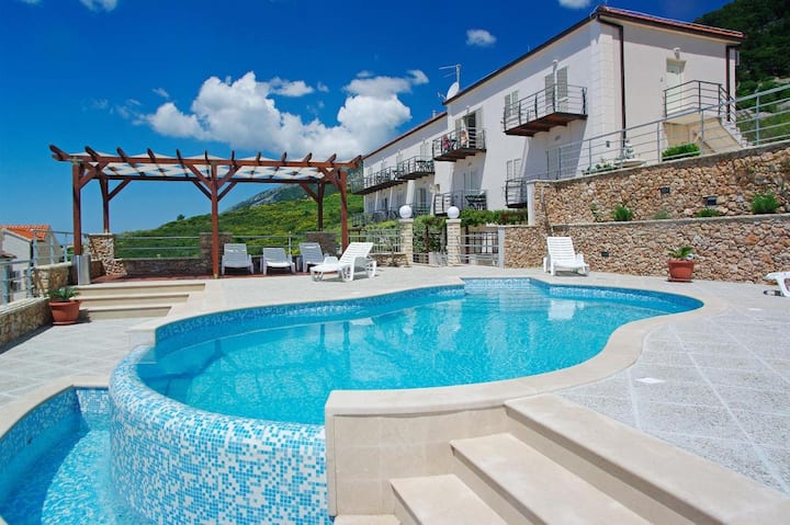 Apartment With Swimming Pool 400 M From Sea - No16 - Brač