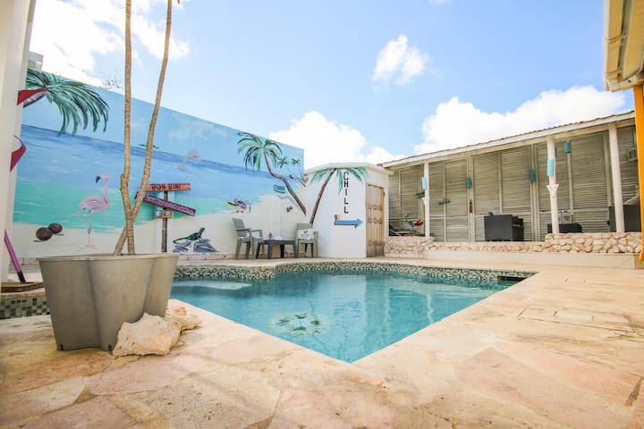 Central And Inexpensive Studio With Pool - Iguana - Curaçao