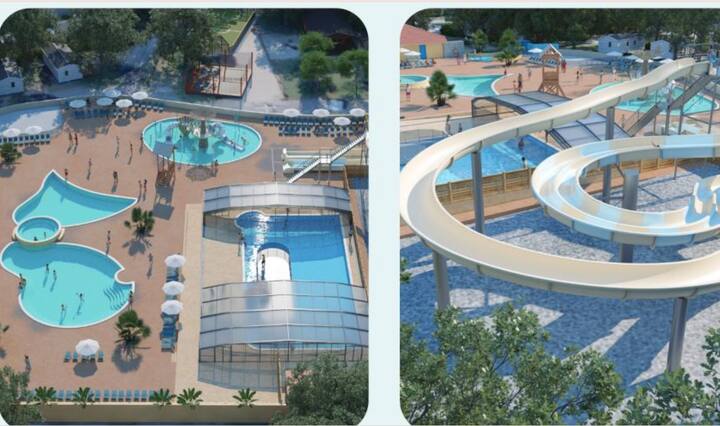 M.home 6 Pers. Climatisé Nouvel Espace Aquatique - Mimizan