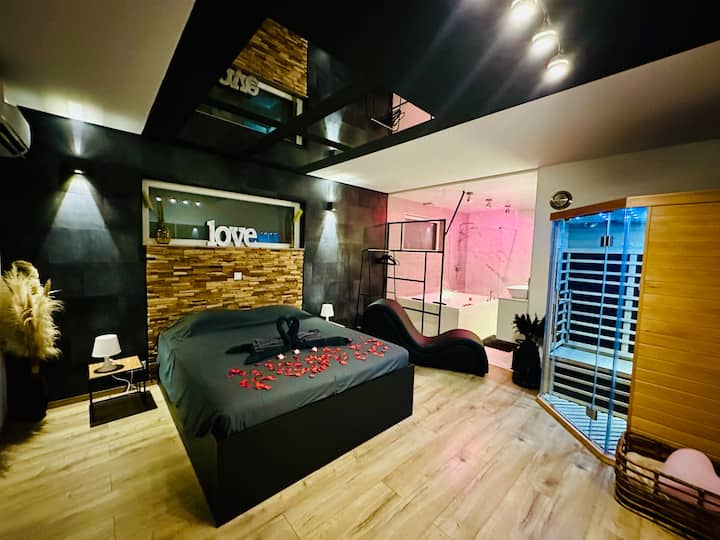 Loft De Waroux & Espace Romantique (Jacuzzi&sauna) - Province de Liège