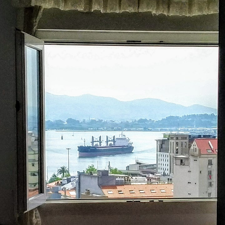 Overlooking The Roofs Of The City And The Bay - Santander