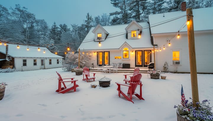 Games, Firepit, Fireplace, Gear Rm - Near Skiing - North Conway, NH