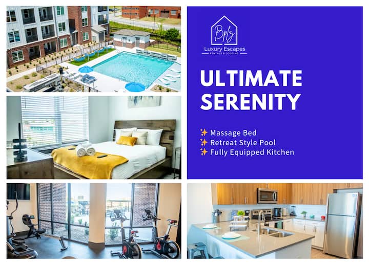Private Downtown Condo - Massage Bed & Pool - Augusta, GA