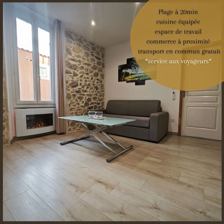 T2 Classé 2 éToiles Confort & Centre-ville à Pied - Carnoux-en-Provence