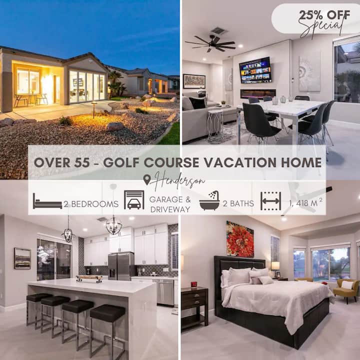 Over 55 - Golf Course Vacation Home! - Henderson, NV
