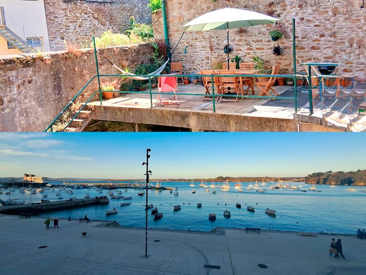 Grand Appart Terrasse & Vue Mer - Port Du Rosmeur - Douarnenez