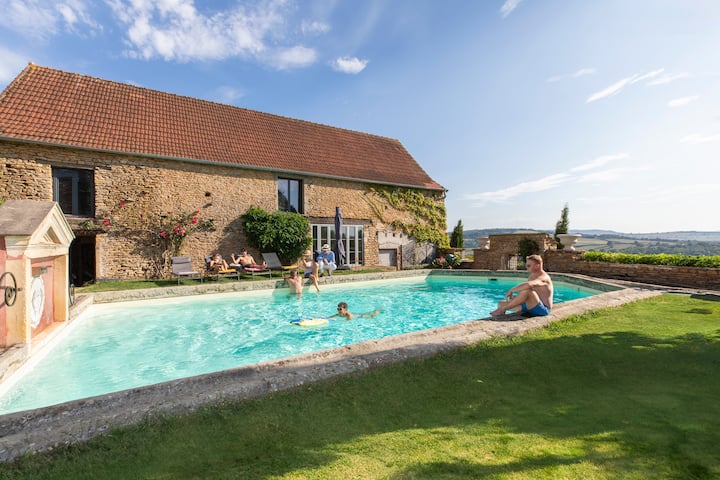 Maison De Campagne Avec Piscine/spa 14 Personnes - Cluny