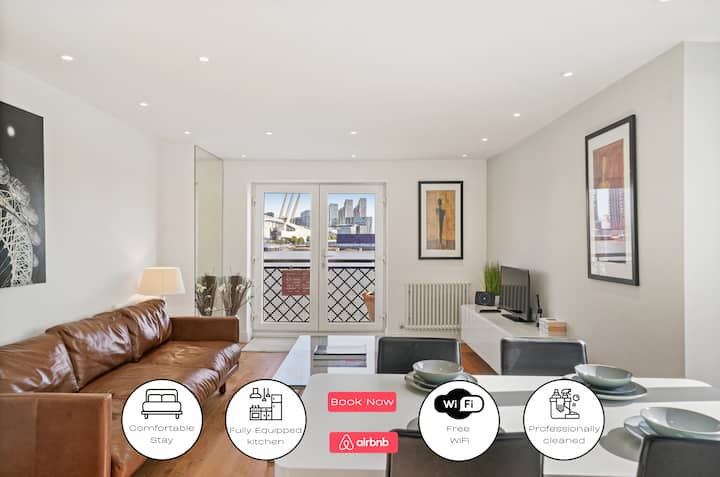 Luxury 2bed/2bath Flat With Views&nbsp;Across&nbsp;River! - Londres