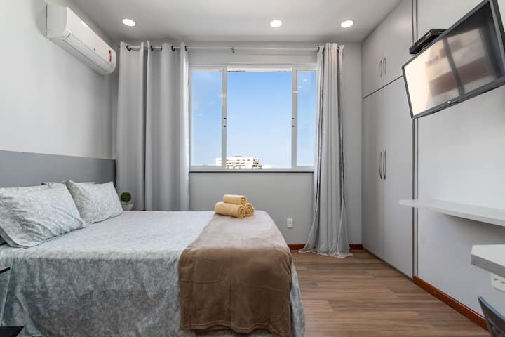 C2 Loft Reformado Copacabana Junto A Praia E Metrô - Rio de Janeiro