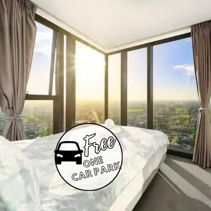 57f Luxury Wall-glass Cbd •2b2b• 6pax •Free Park - Melbourne