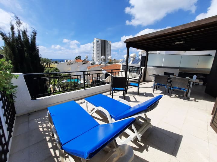 Kato Paphos Sea View Apartment With Pool - Paphos