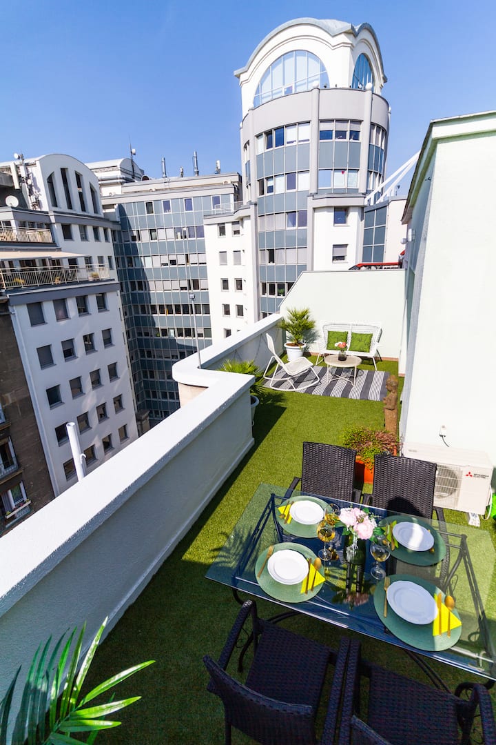 Penthouse W/private Terrace - Central Passage - Hungary