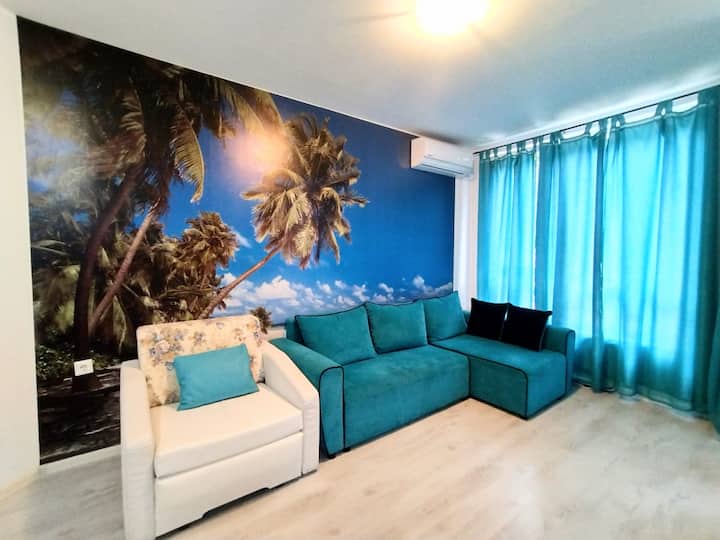 Blue 2bdr Apartment In Rose Garden Balchik - Balchik