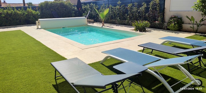 Belle Villa 8 Personnes Avec Piscine Proche Mer - Sanary-sur-Mer