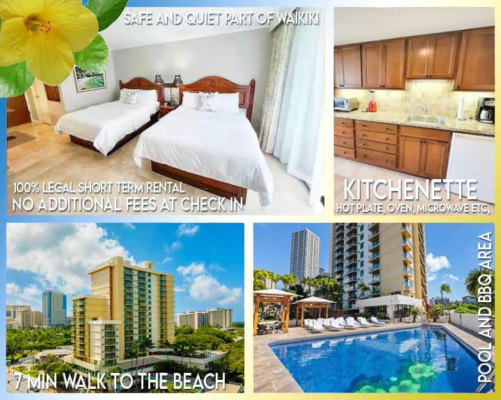 Luana Waikiki – Quiet 2beds - 7min Walk To Beach! - Kailua, HI