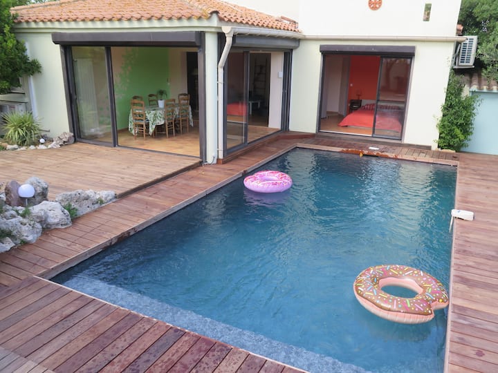 Villa Près De L'étang Avec Studio Indépendant - Sète