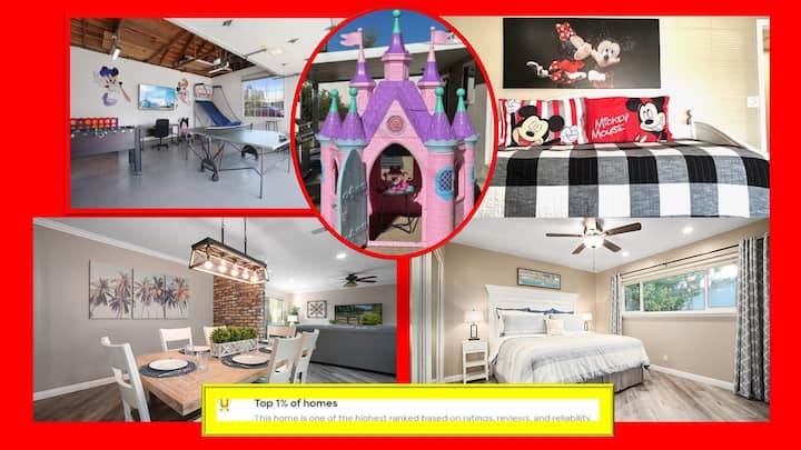 King Bed Suite/disney Close/game Rm/fenced Yard/ev - Placentia