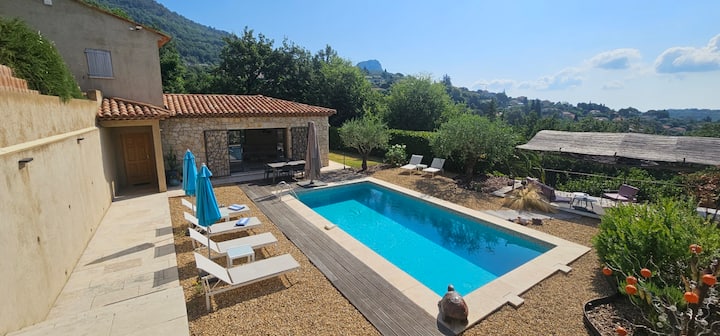 Villa Néo Provençale Vue Mer - Vence