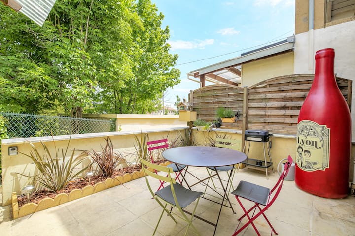 Maison Terrasse Proche Lyon 6 Pers - Groupama Stadium - OL