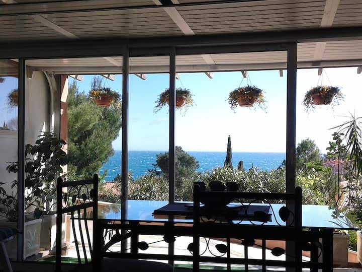 "Roxane" Appartement F1 Bis Face à La Mer - Plage De Cerbère