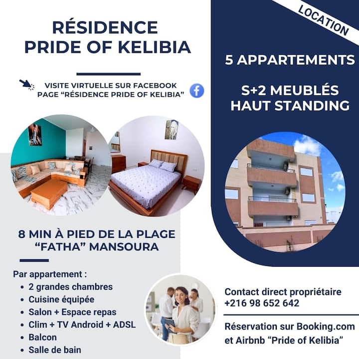 Pride Of Kelibia, Freedom, S+2, Mansoura - Kélibia