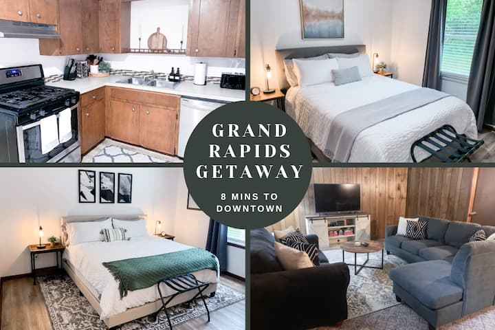 Gr Retreat - 2br, Mins From Downtown & Restaurants - Grand Rapids, MI