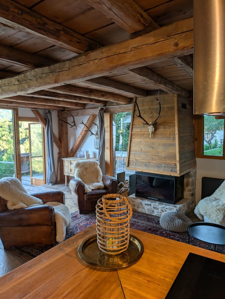 Chalet Atypique Cosy – Vue Mont-blanc, 3 Vallées - Saint-François-Longchamp