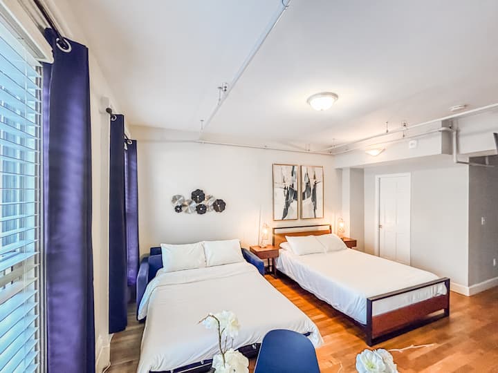 (W5) Spacious Studio, Location! Dining & Shopping+ - Boston