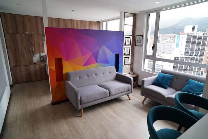 Apartment In Chapinero Nightlife Area - Bogota