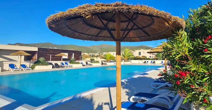 Mini Villa "L'alivu" - Piscine - Plage 700m - Wifi - Belgodère