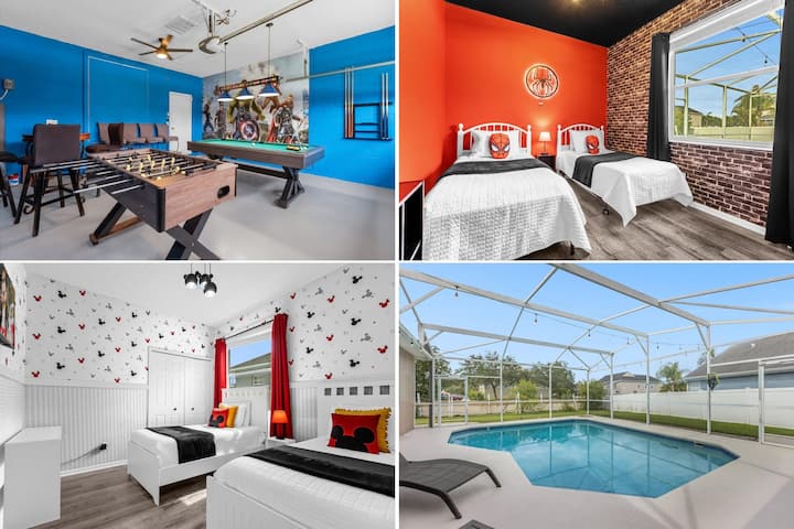 6 Bd/ 4 Ba Private Pool! Wilshire Oaks (2334 Cc) - Kissimmee, FL